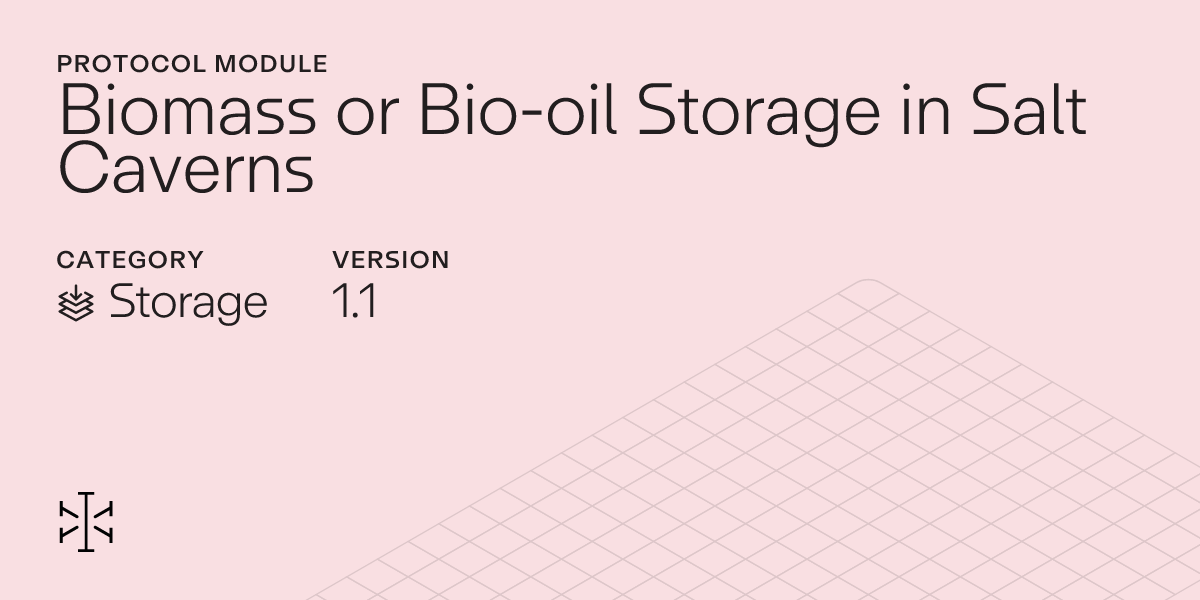 Biomass or Bio-oil Storage in Salt Caverns v1.1 — Isometric
