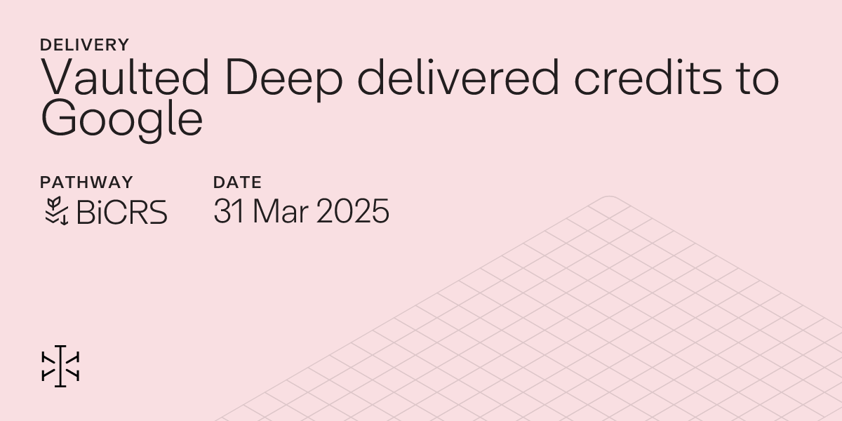 Vaulted Deep delivered 53 credits to Google — Isometric